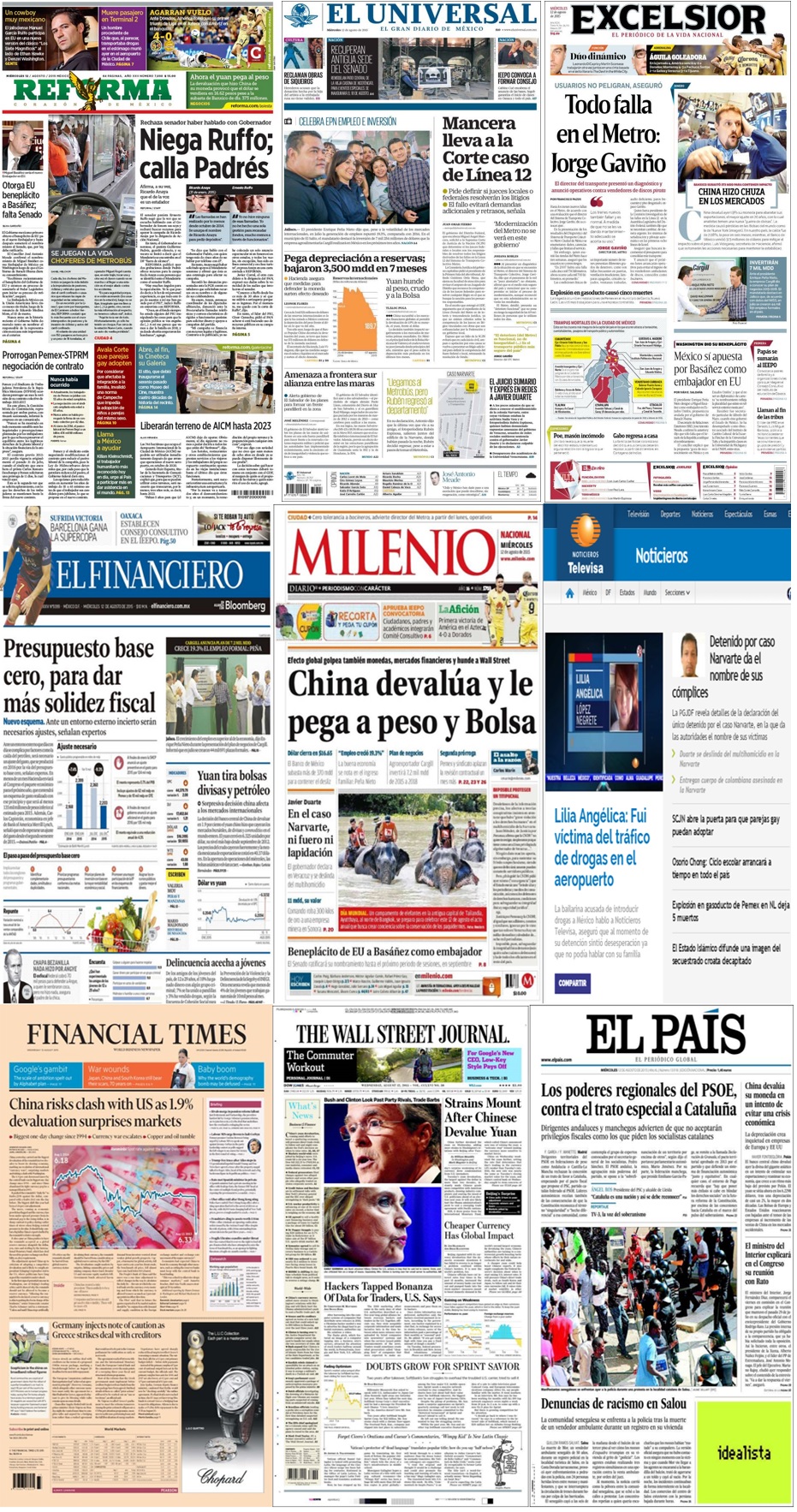 Los principales titulares en la prensa nacional e internacional hoy ...